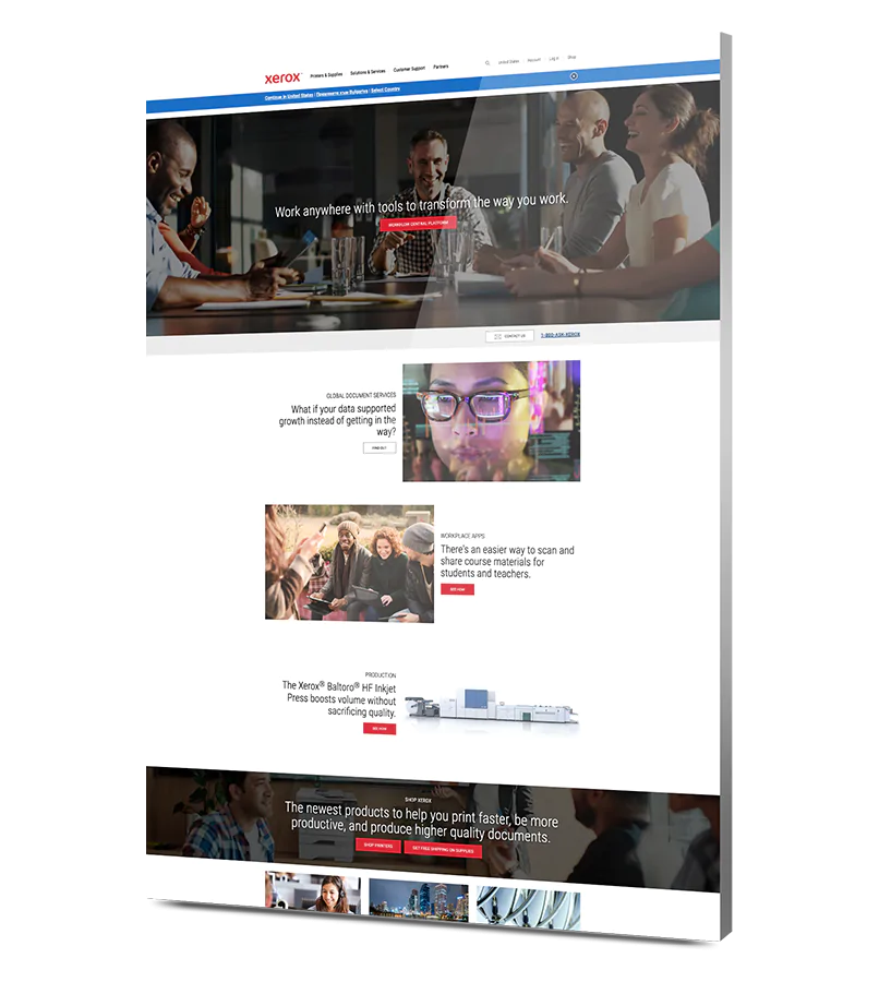 XEROX Website Redesign Case Study