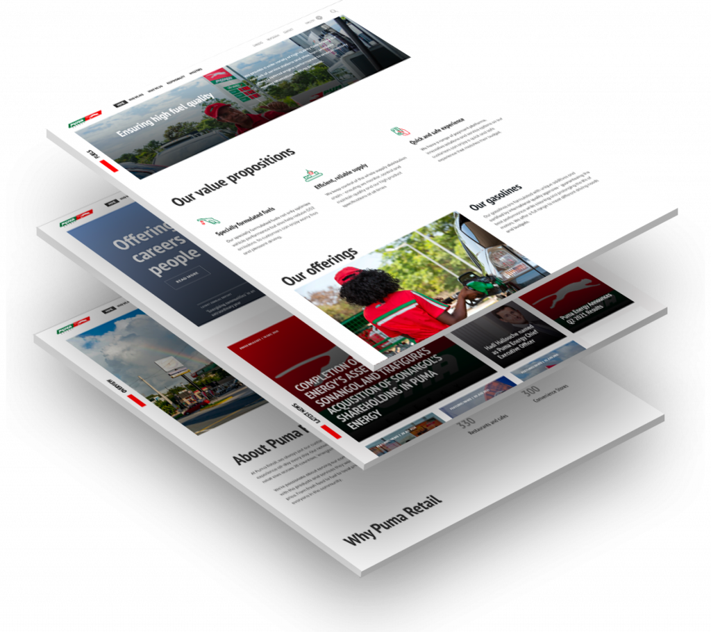 Puma Energy Website Redesign Case Study