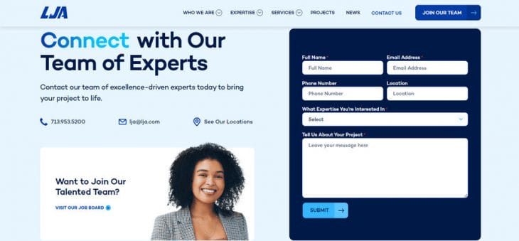 10 Best Contact Us Page Designs + Conversion Best Practices